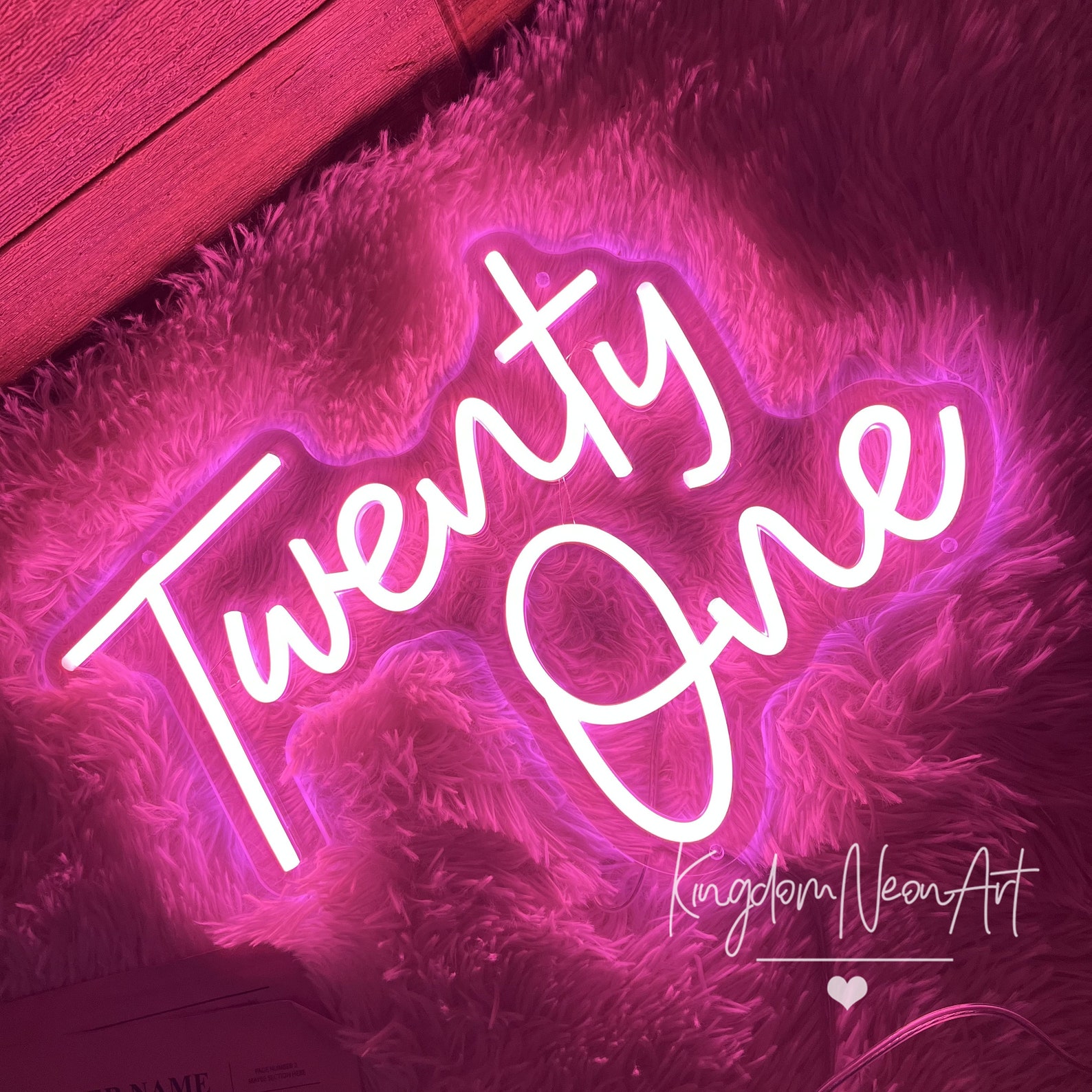 Twenty One Neon Sign, 21st Birthday Decor - Etsy