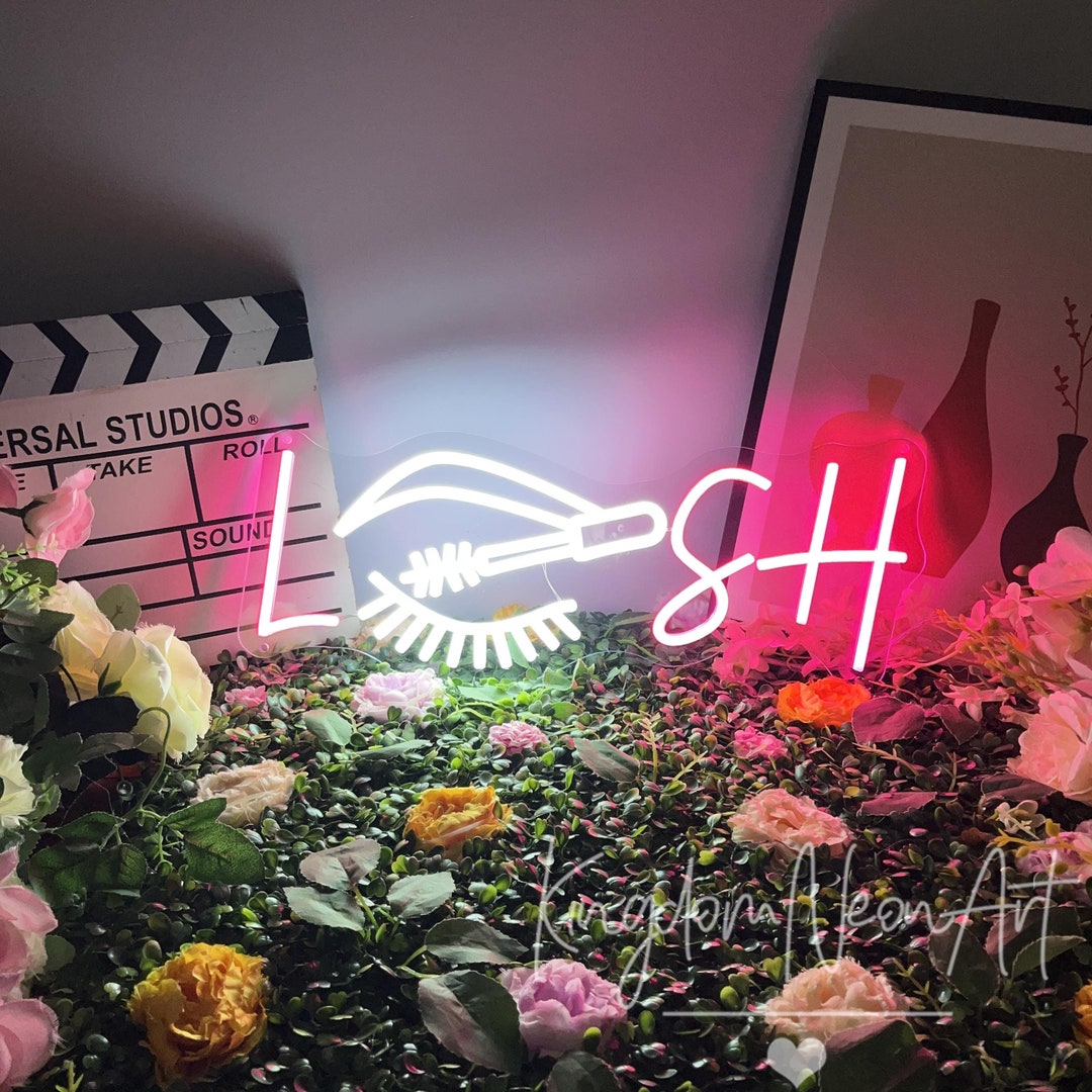 Lash Neon Sign Custom Beauty Neon Sign Lash Mascara Brush Led Neon ...