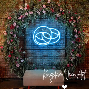 Rings Neon Sign Custom Wedding Neon Sign Love is Eternal Led Light ...