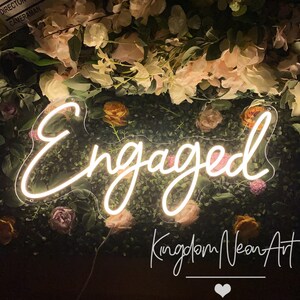 Engaged Neon Sign Wedding Neon Sign Custom Neon Sign Led Light ...