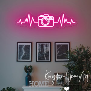 Camera Neon Sign Custom Neon Sign Camera Led Light Bedroom Home Wall ...