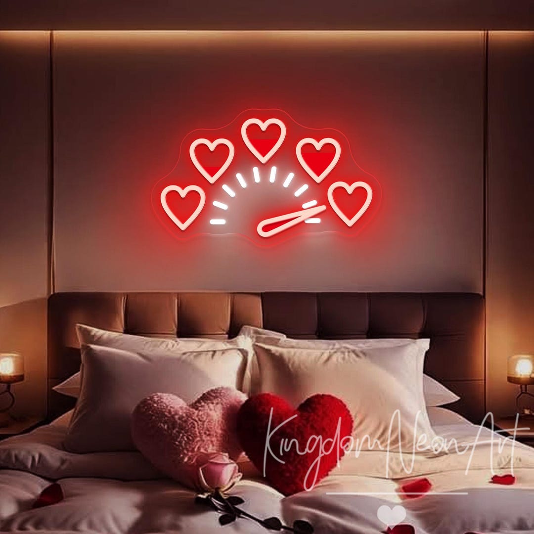 Custom Love Neon Sign: Heart LED Light, Wedding Decor - Etsy