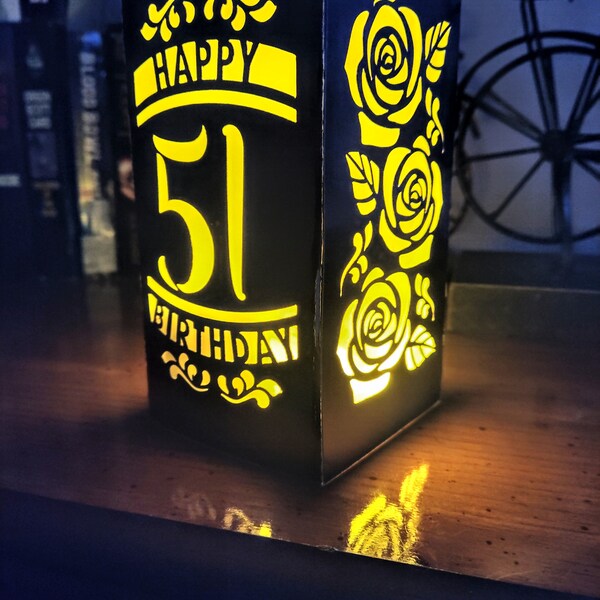 Happy Birthday Lantern - Etsy