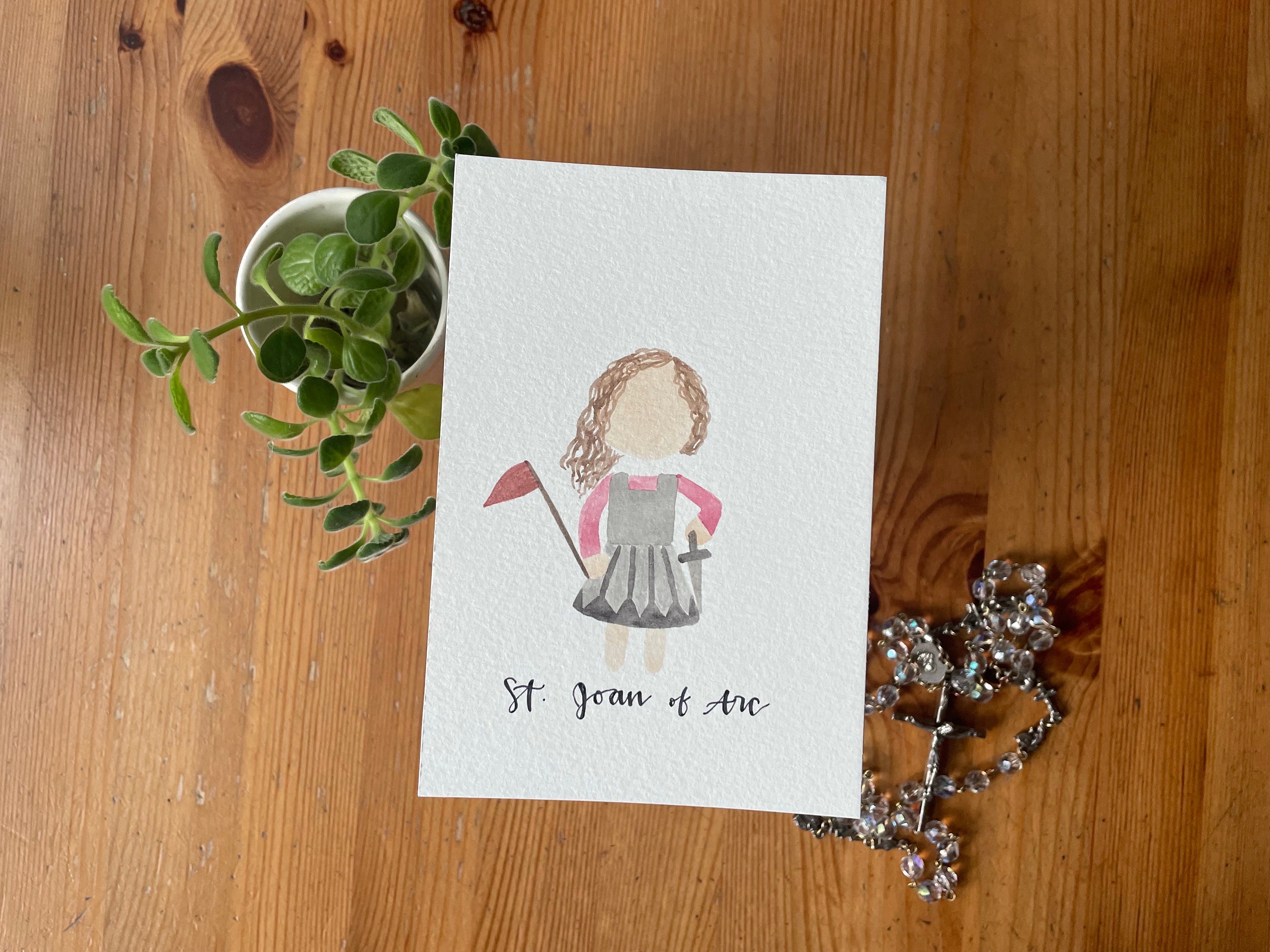 Custom Catholic Saint Watercolor Prints L Hand Painted L Available Any ...