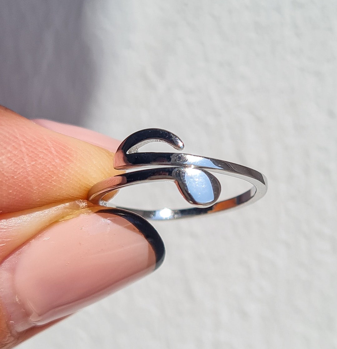 Sterling Silver Music Note Ring Musician Ring Music Lover - Etsy