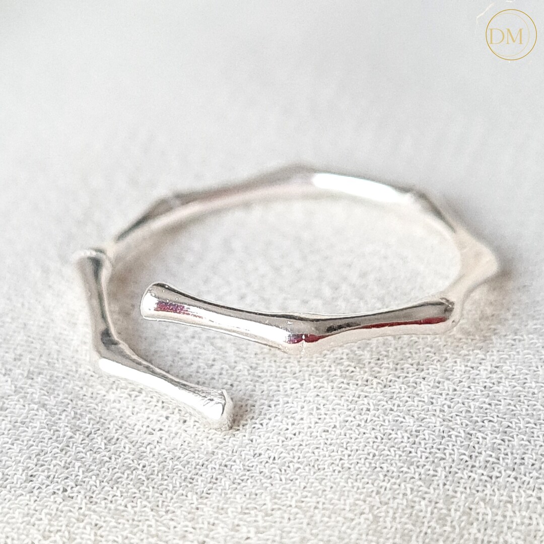 Sterling Silver Bypass Ring Minimalist Thin Wrap Ring Simple - Etsy UK