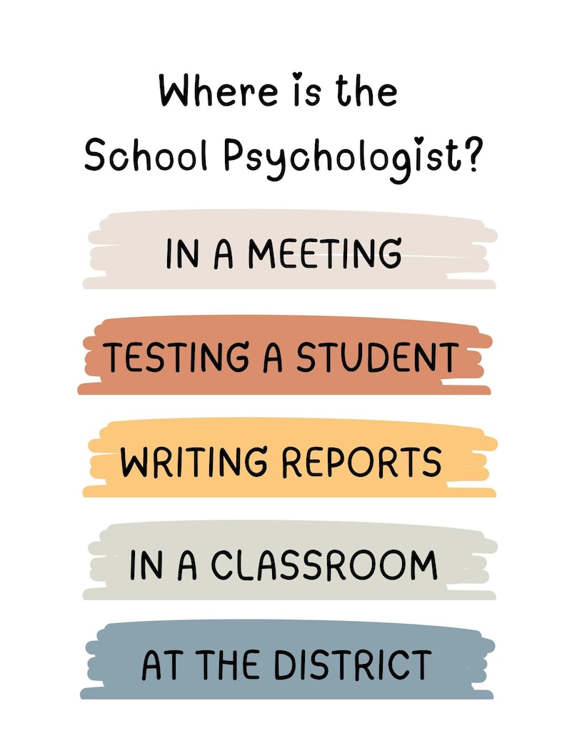 School Psychologist Door Sign - Etsy