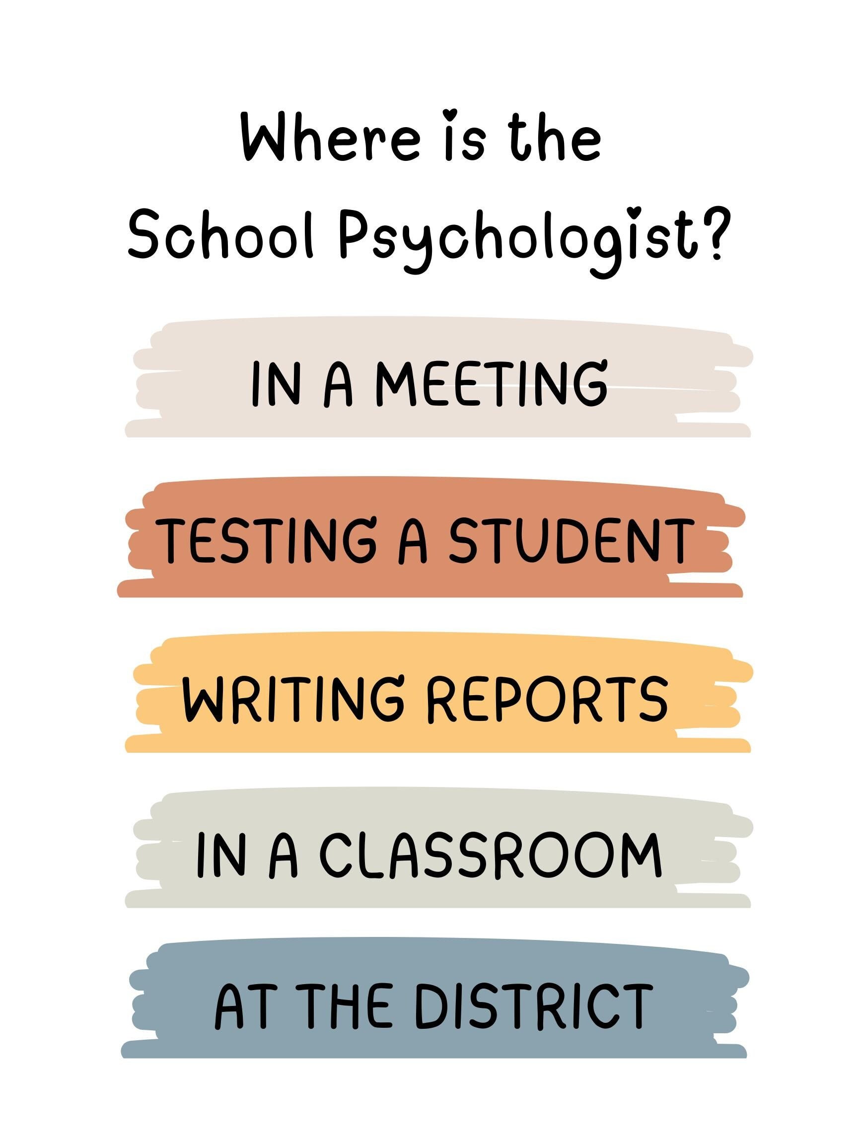 School Psychologist Door Sign - Etsy