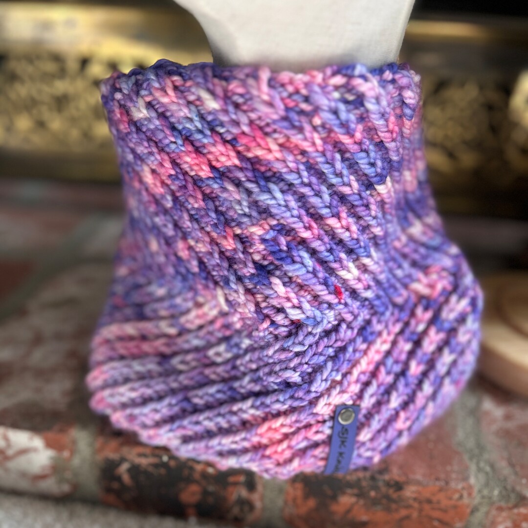 Uno Reverse Cowl / Hand Knit Cowl / Hand Knit Neck Warmer / OOAK Cowl ...