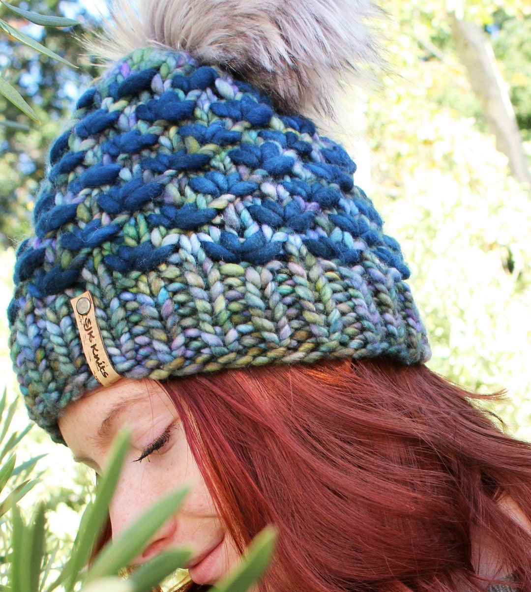 Lotus Flower Beanie / Lotus Flower Hat / Lotus Hat / Wool Knit - Etsy