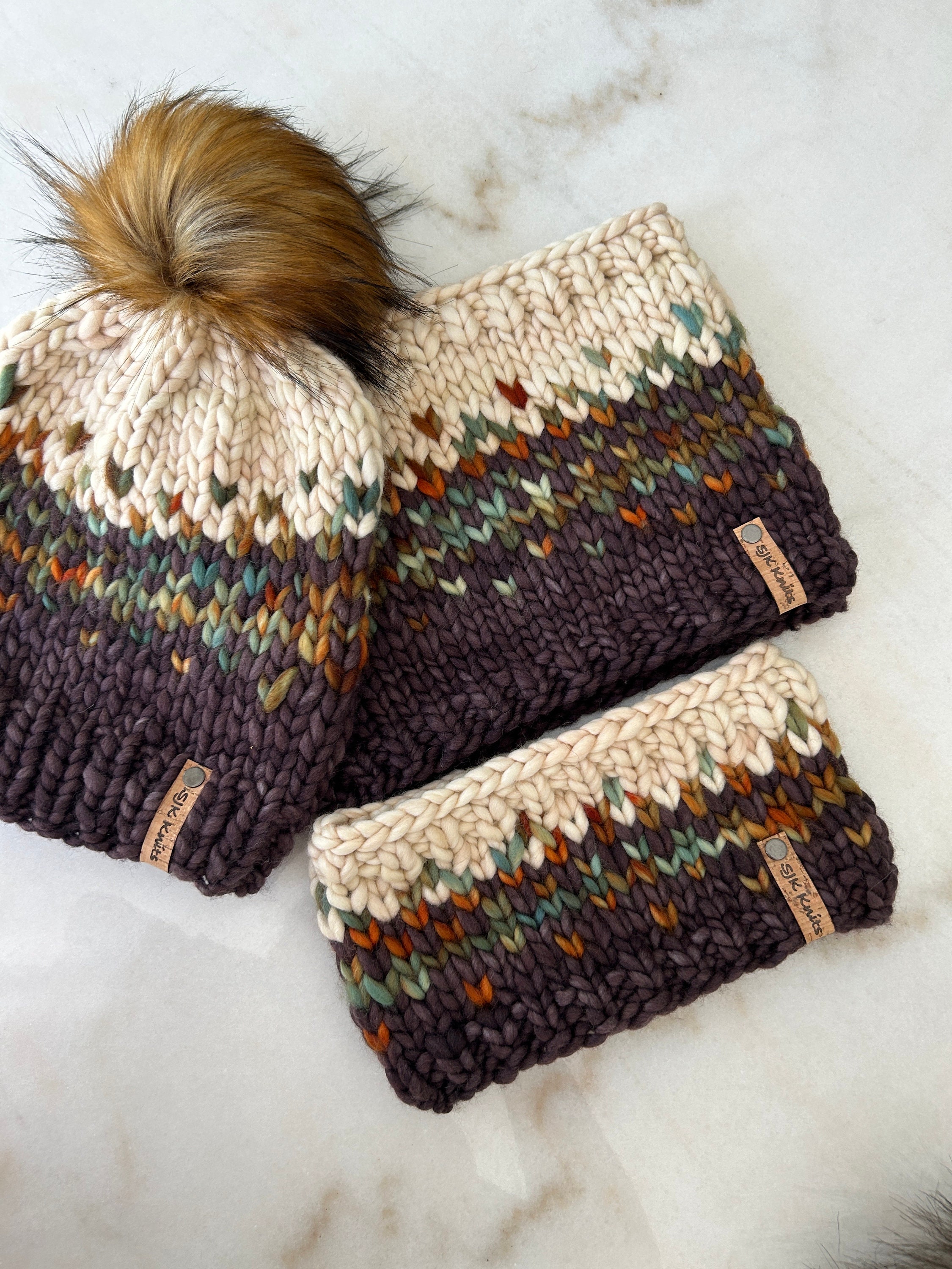 Luxe Winterfell Hat & Cowl / Hand Knit Hat Cowl Set / Socal Made ...