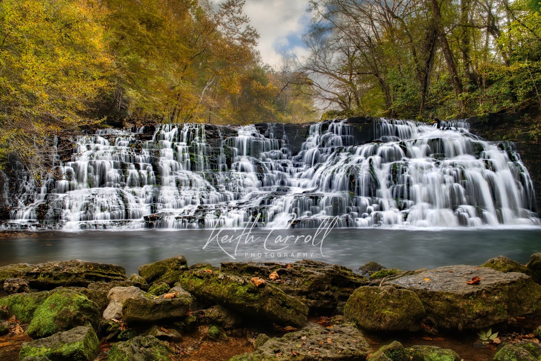 Rutledge Falls on the Rocks, at the Peak of Fall in Tullahoma ...