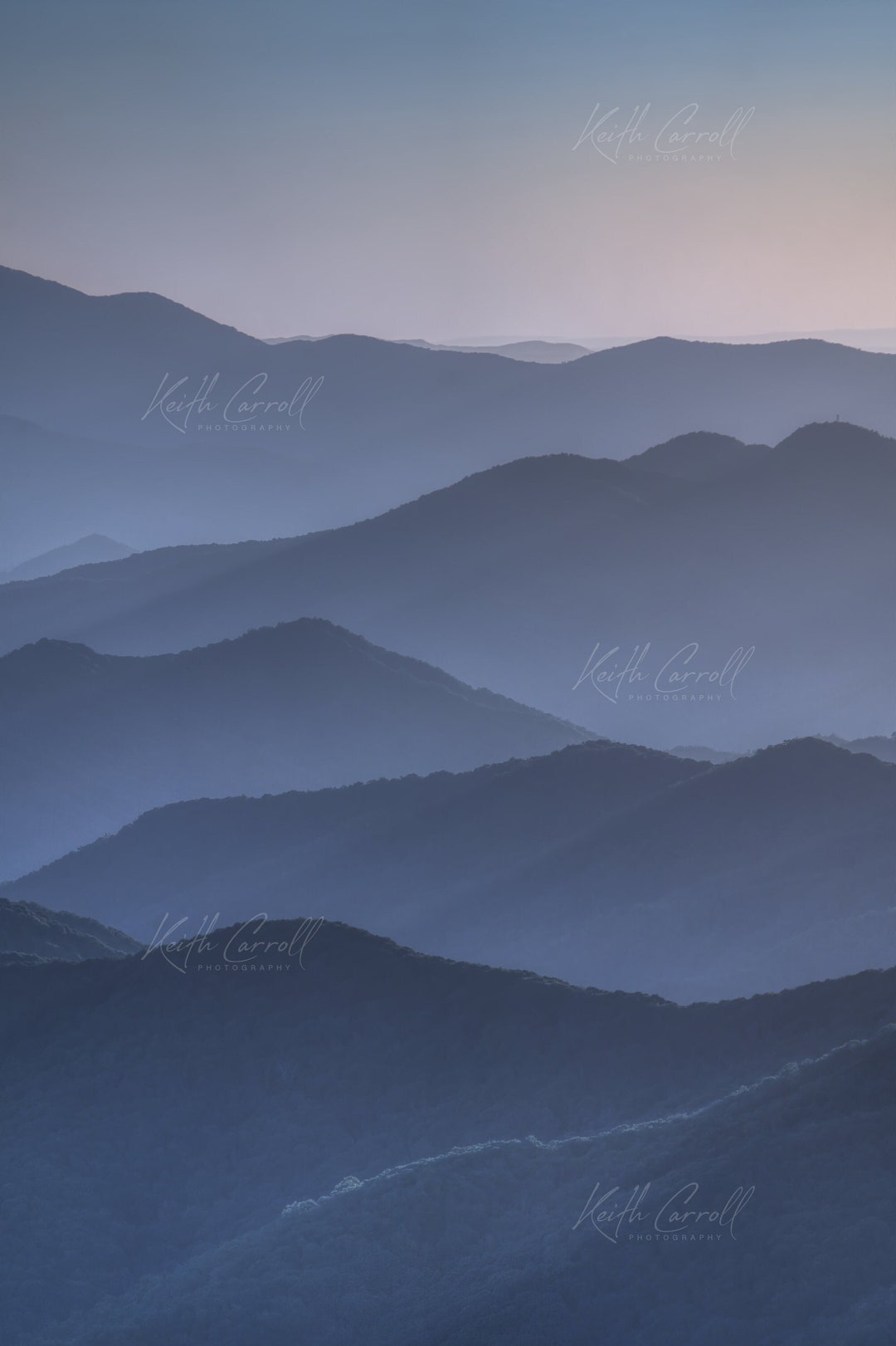 Smoky Mountain Layers, Smokey Peaks Photograph, Clingmans Dome ...