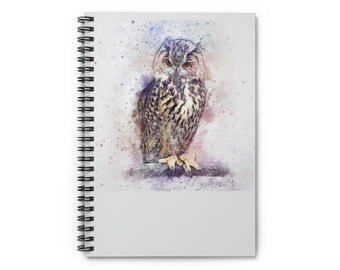 Owl-ways Reading Spiral Notebook - Ruled Line - Etsy
