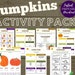 Homeschool Printable Pumpkins-hands on Activities-math, Story, Science ...
