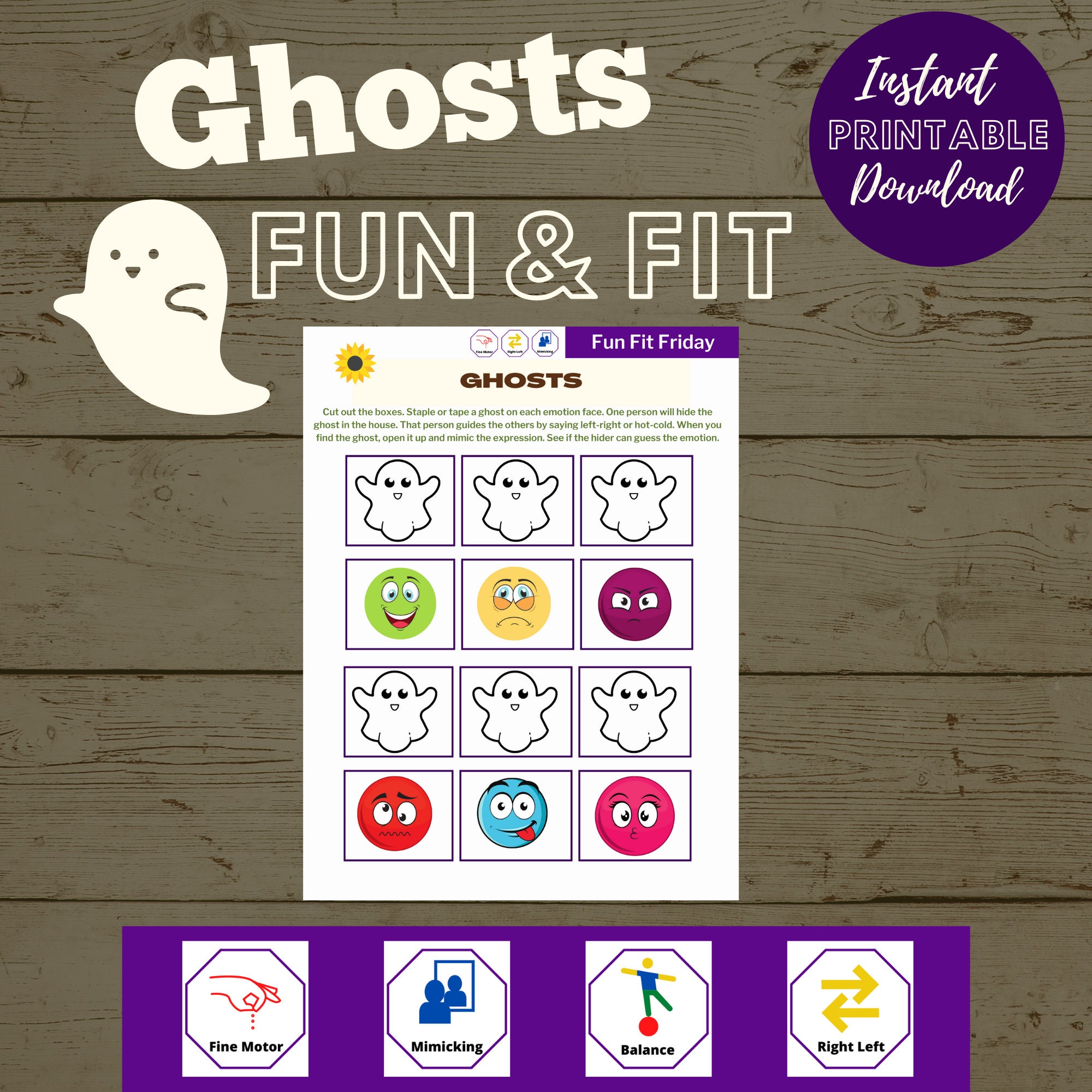 Homeschool Printable Ghosts-hands on Activities-math, Story, Science ...