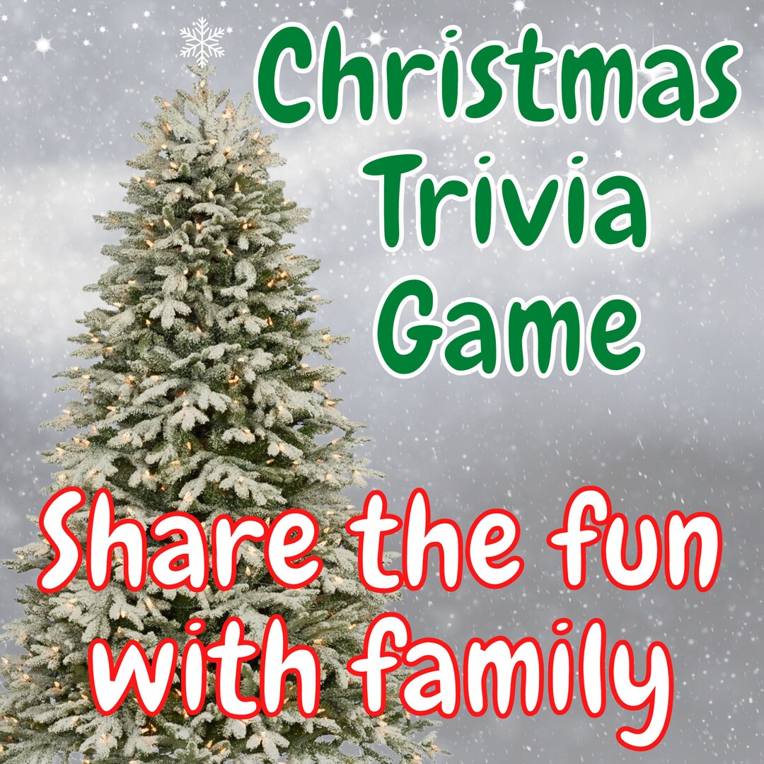 Christmas Trivia Game. Play on Zoom, Facebook, Teams or Any Meeting ...