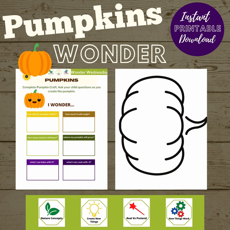 Homeschool Printable Pumpkins-hands on Activities-math Story - Etsy