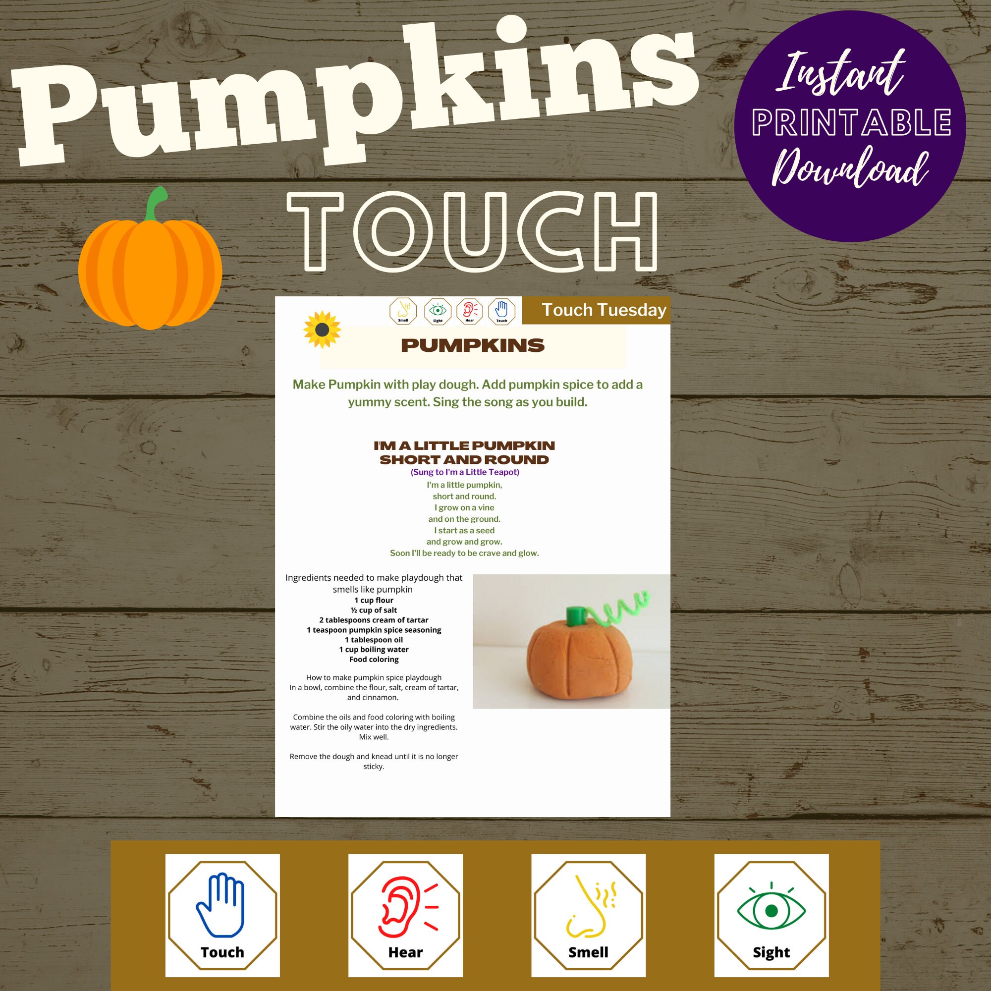 Homeschool Printable Pumpkins-hands on Activities-math Story - Etsy