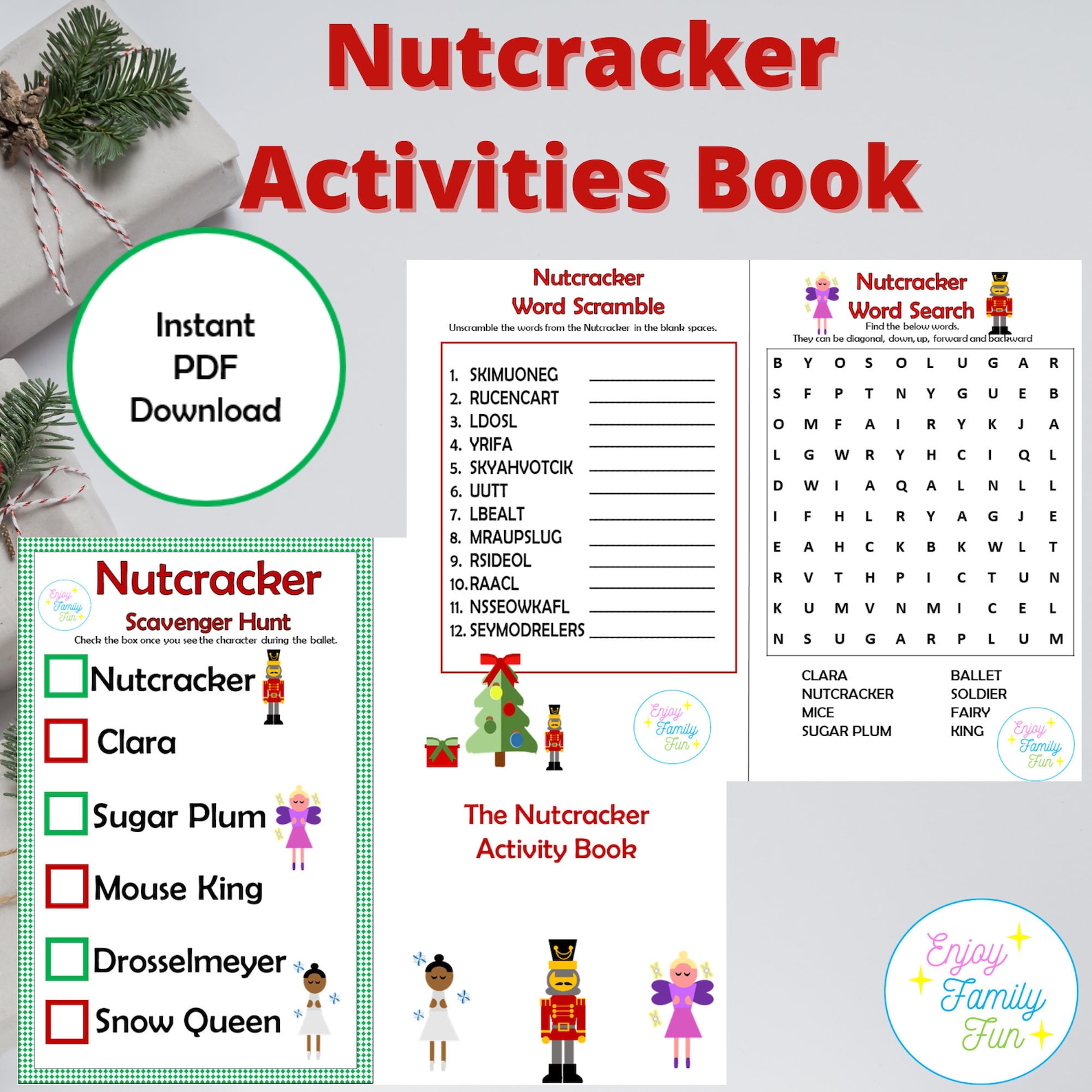 The Nutcracker Activities Book - Etsy
