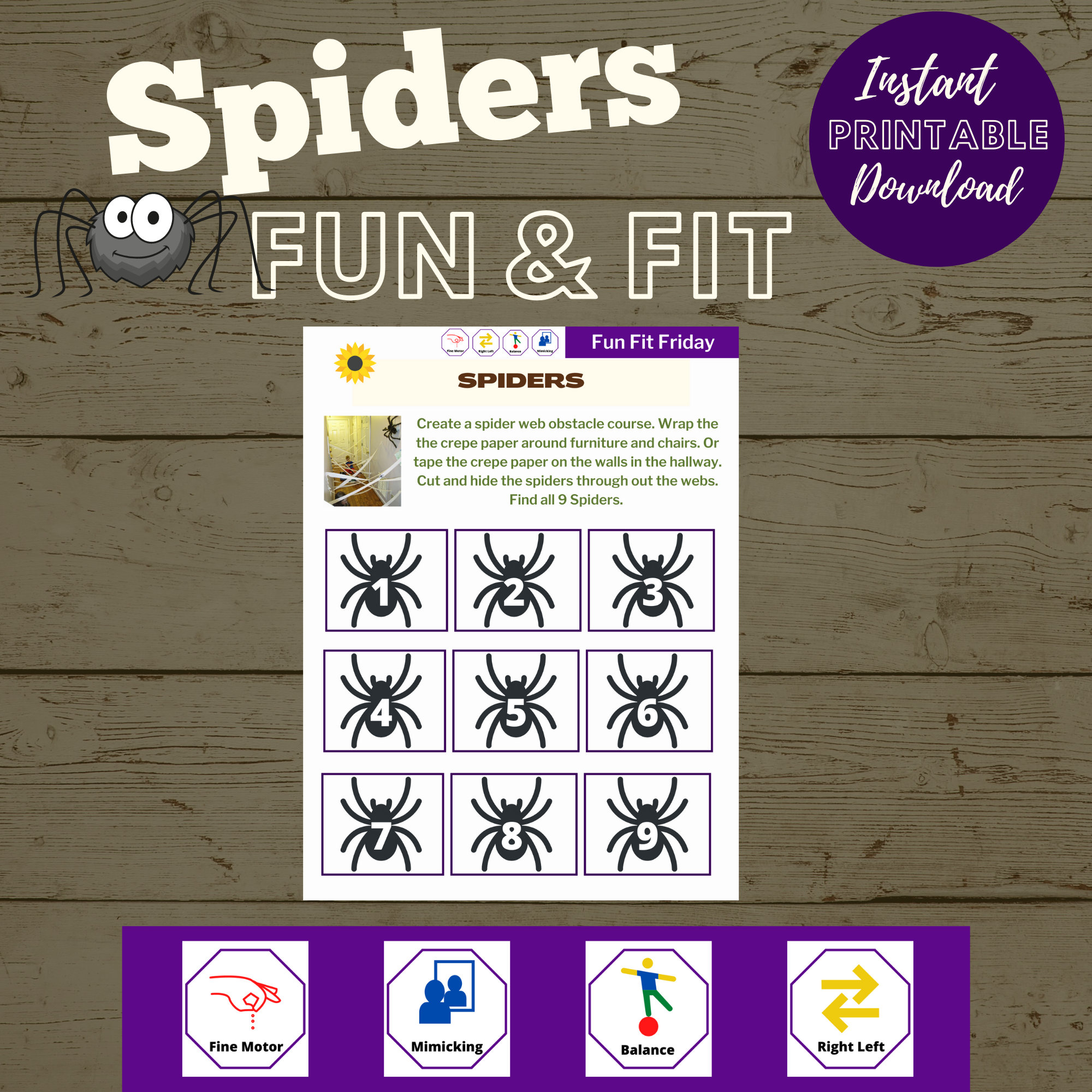 Homeschool Printable Spiders-hands on Activities-math, Story, Science ...