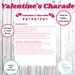 Valentine's Game Charades Instant Download. 42 Printable Game Cards ...