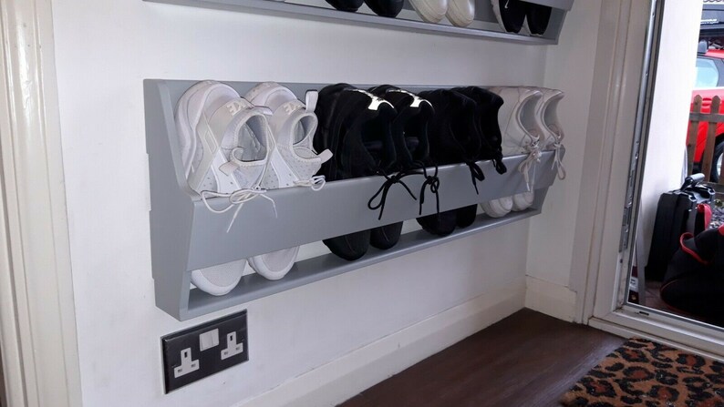 Wall Mounted Shoe Rack/storage Unit bare Birch Plywood - Etsy