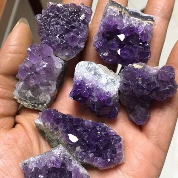 Natural Raw Amethyst Crystal Fragment | Etsy