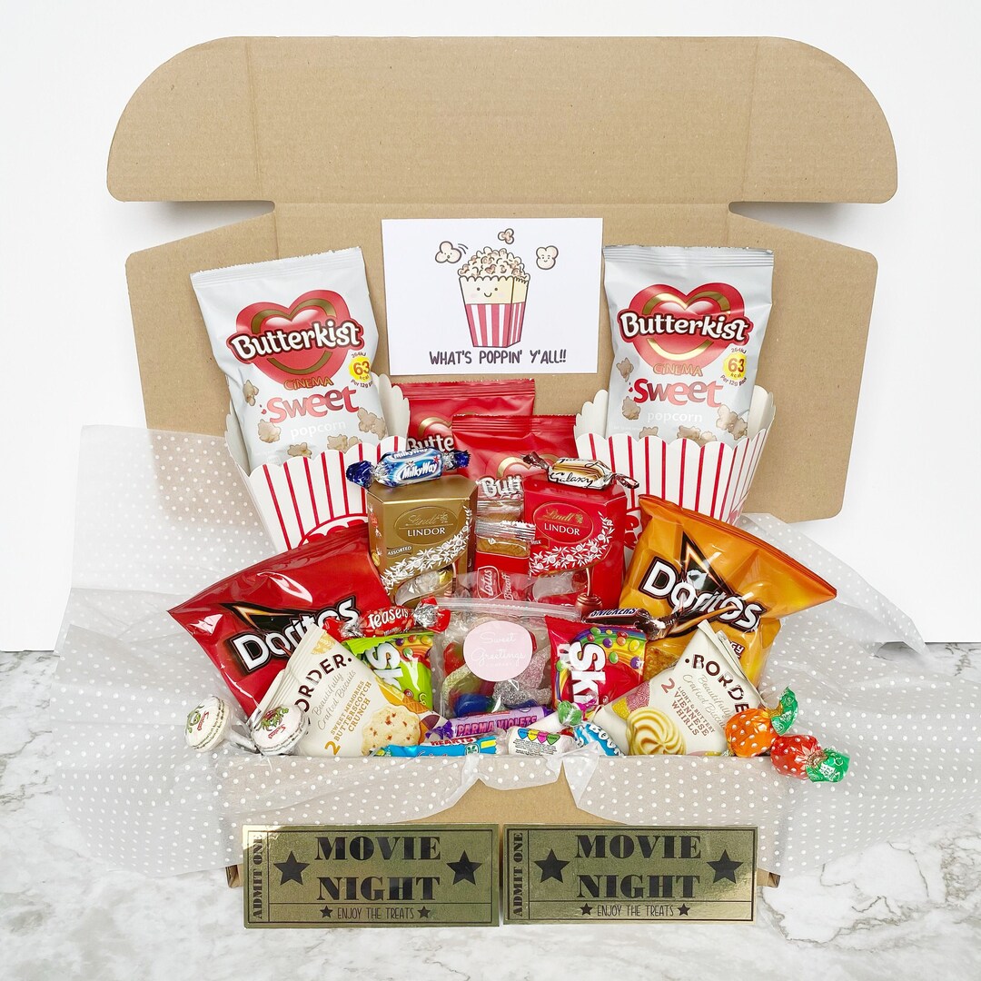 Movie Night Treat Box, Date Night, Cinema Night, Family, Couples ...