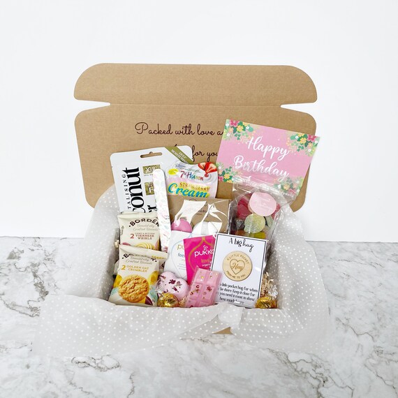 Happy Birthday Pink Gift Box Pamper Hamper Spa Kit Care - Etsy