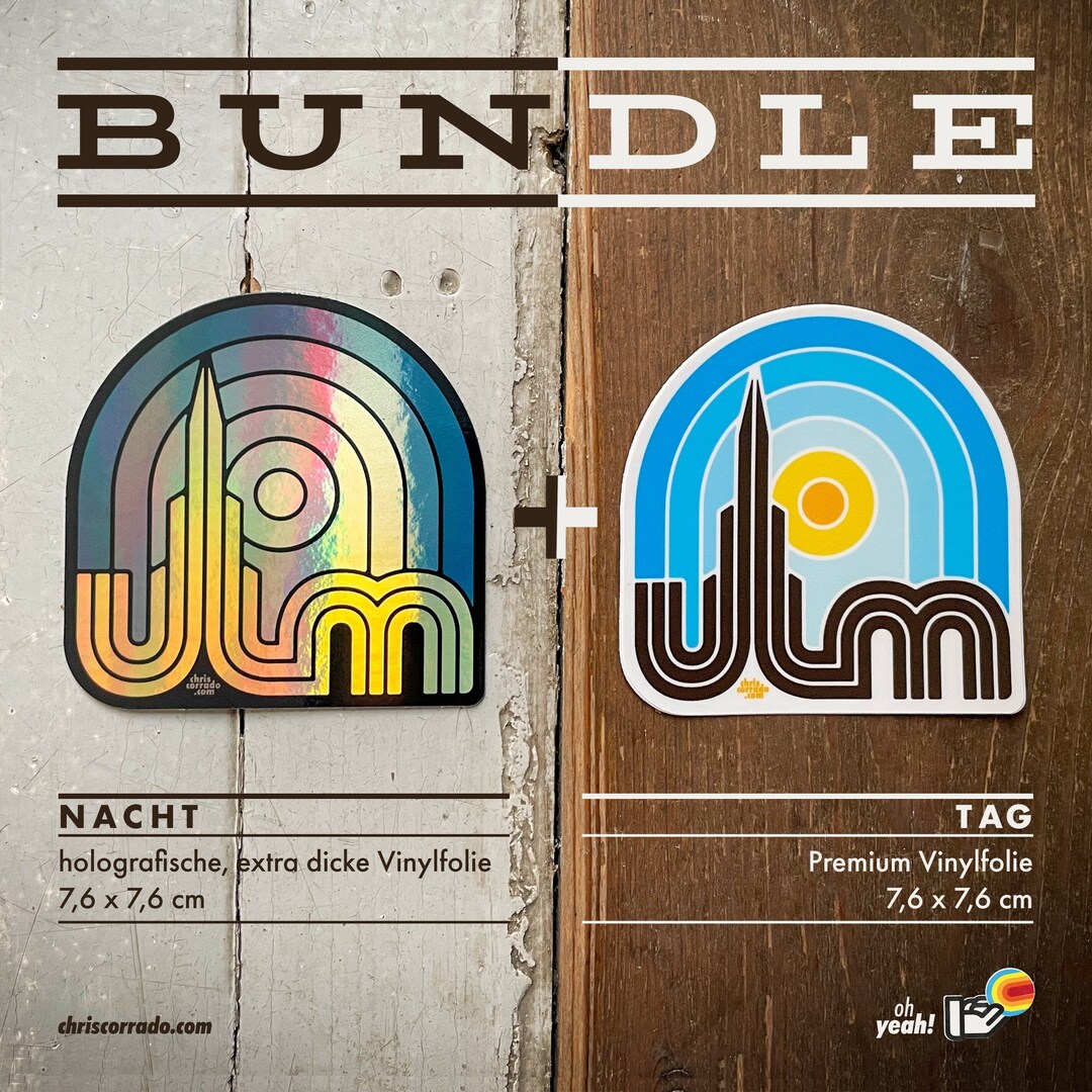Ulm Sticker • Day & Night Bundle • - Etsy