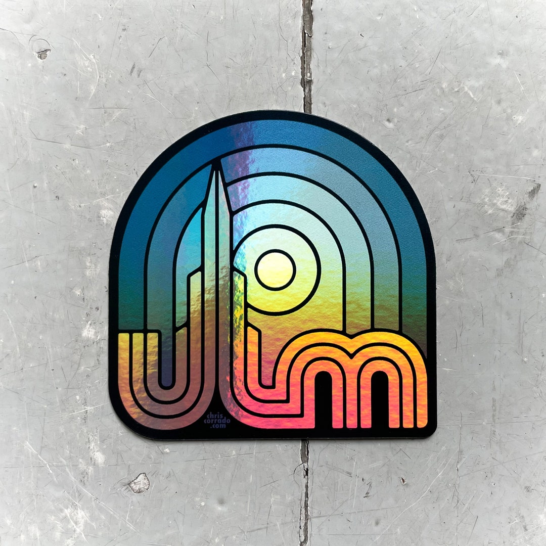 Ulm Holographic Sticker • Night • - Etsy