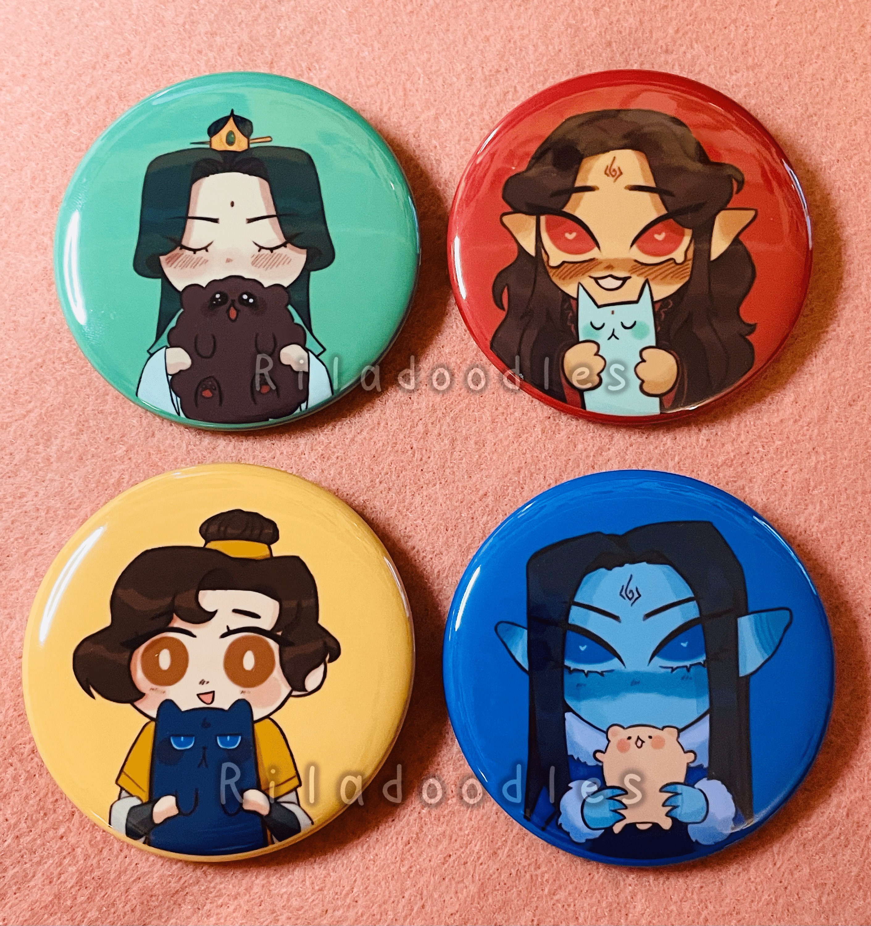 Scummy Villains Button Set - Etsy