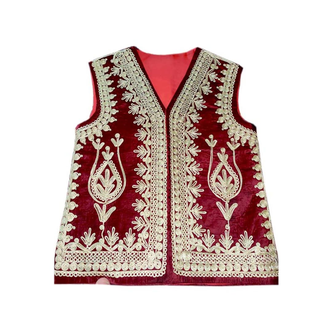 Beautiful Afghani Traditional Hand Made Waistcoat for Men - Etsy
