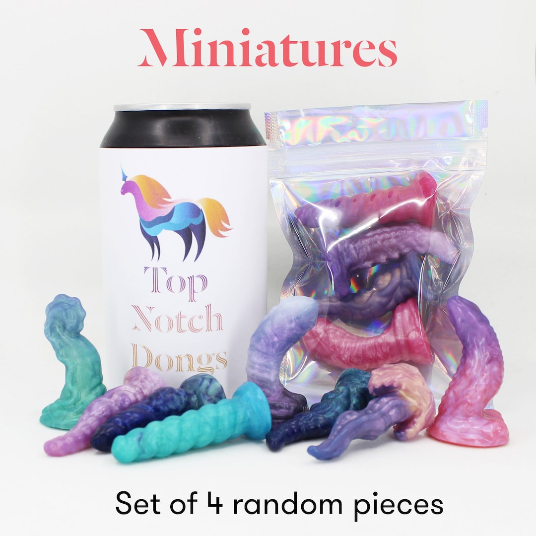 Squishy Fantasy Miniatures: Platinum Silicone Toys, Set of 4 - Etsy
