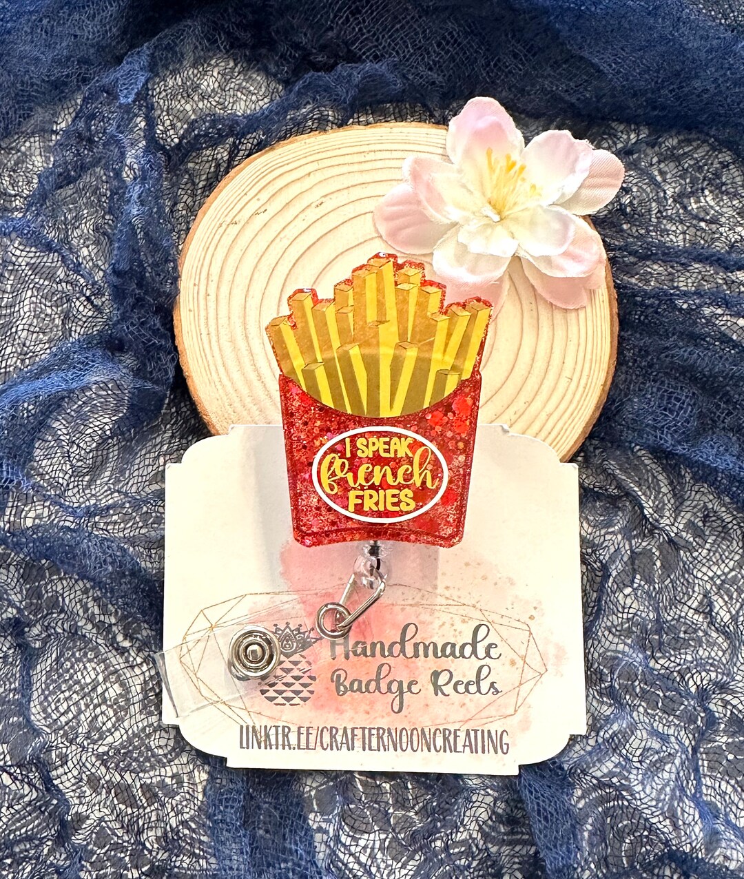 French Fries ID Reel, Fries Badge Buddy, Fast Food, Dietitian Badge ...