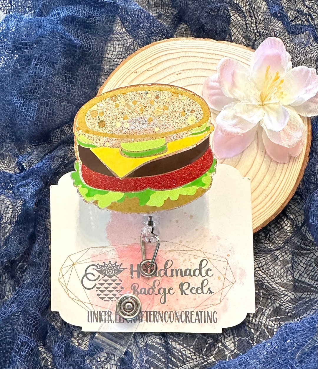 Cheeseburger ID Reel, Burger Badge Buddy, Fast Food, Dietitian Badge ...