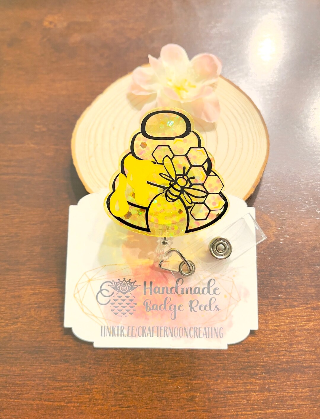 Bee Badge Reel, Beehive Badge Holder, Nurse Gift, Essential Workers ...
