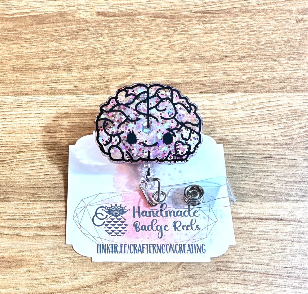 Brain Badge Reel, Neurosurgeon ID Holder, Health Care Badge Buddy ...