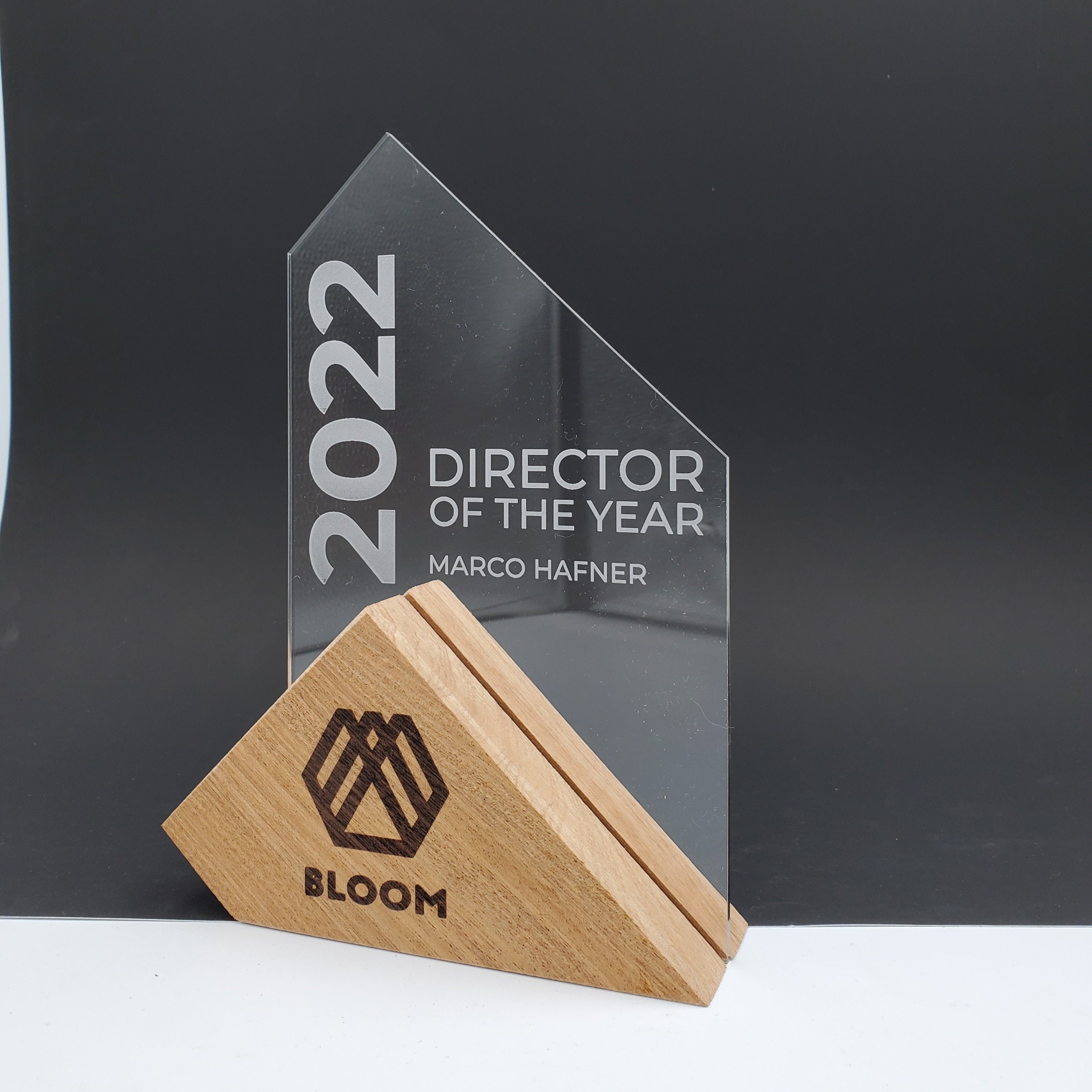 Personalised Wooden Eco Trophy Award MIZZEN Personalized - Etsy