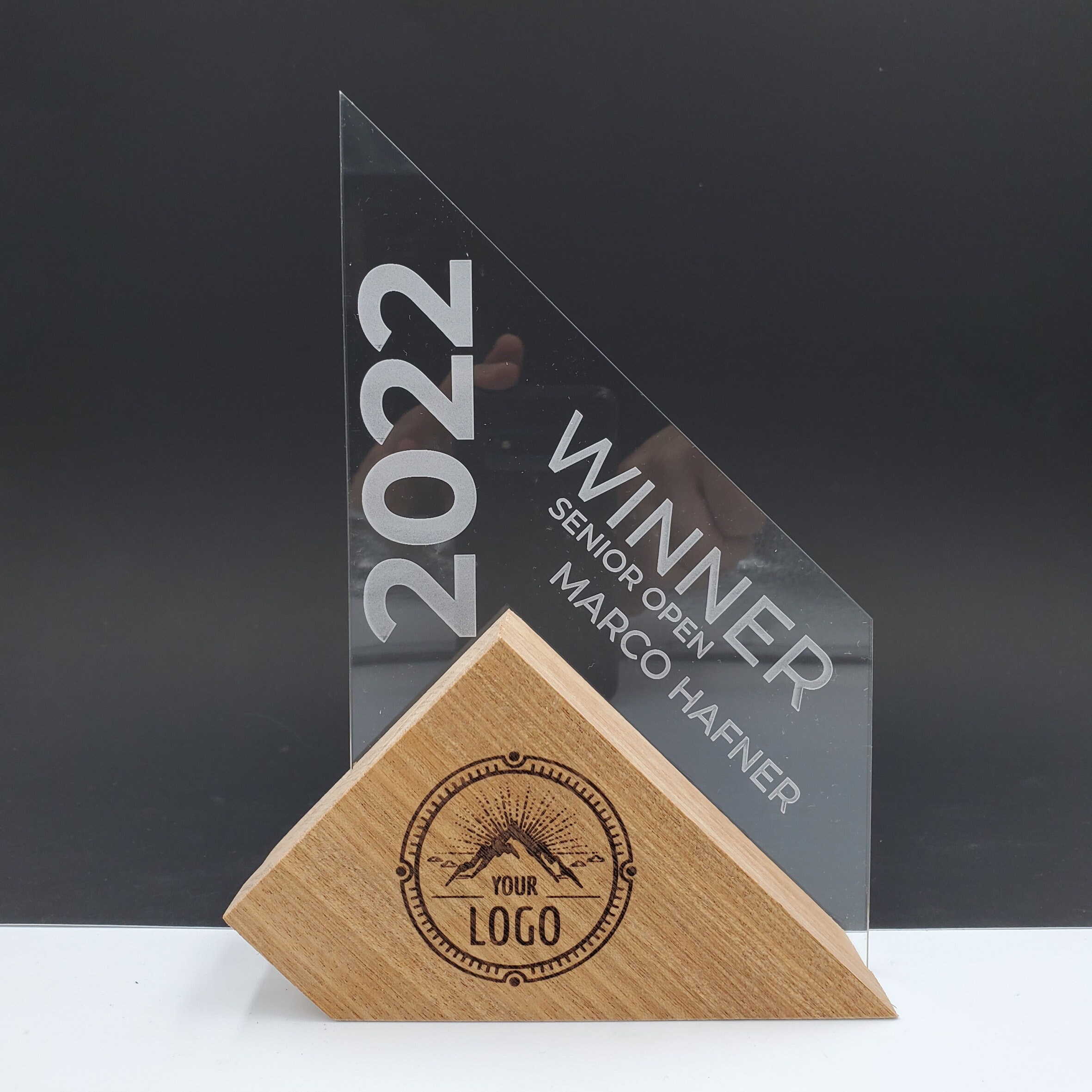 Personalised Wooden Eco Trophy Award JIB Personalized Bespoke - Etsy