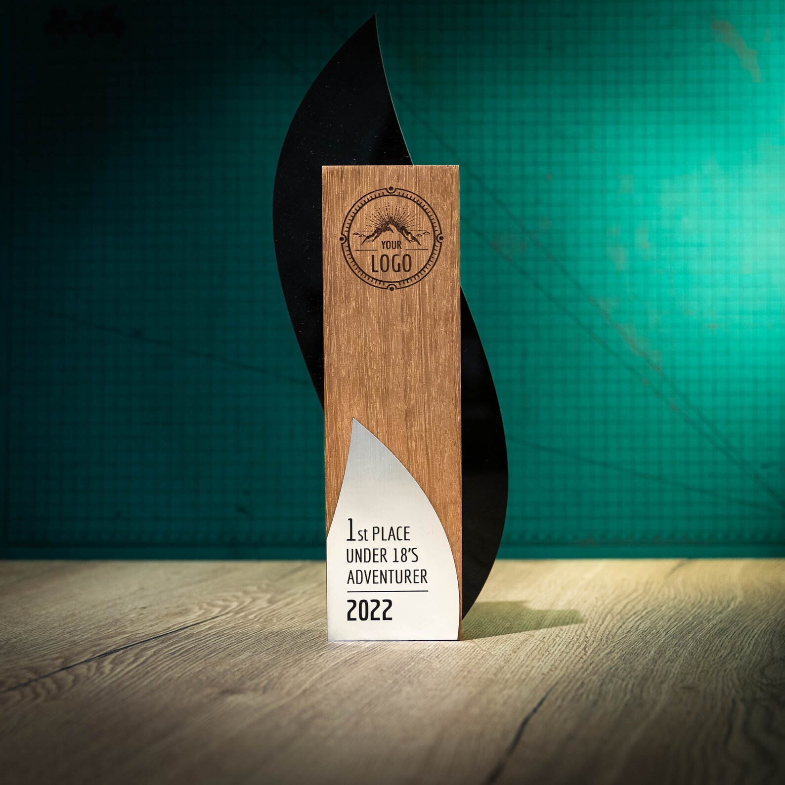 Personalised Wooden Trophy Flame Award Personalized Bespoke - Etsy