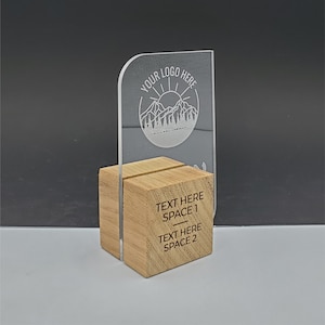 LEAF Personalised Wooden Acrylic Trophy Award Personalized - Etsy