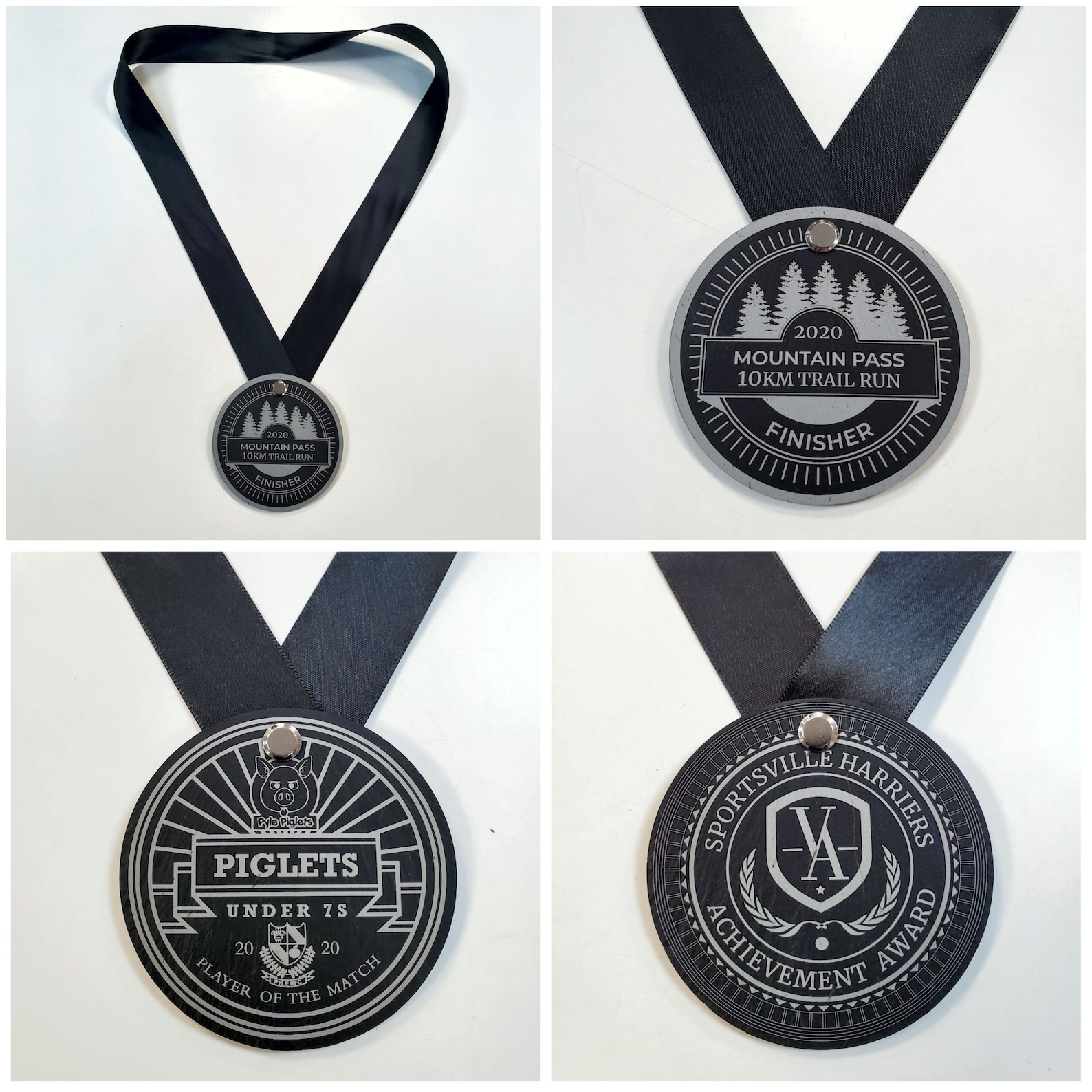 Personalised Welsh Slate Medal Design 12 Custom Medals Race - Etsy