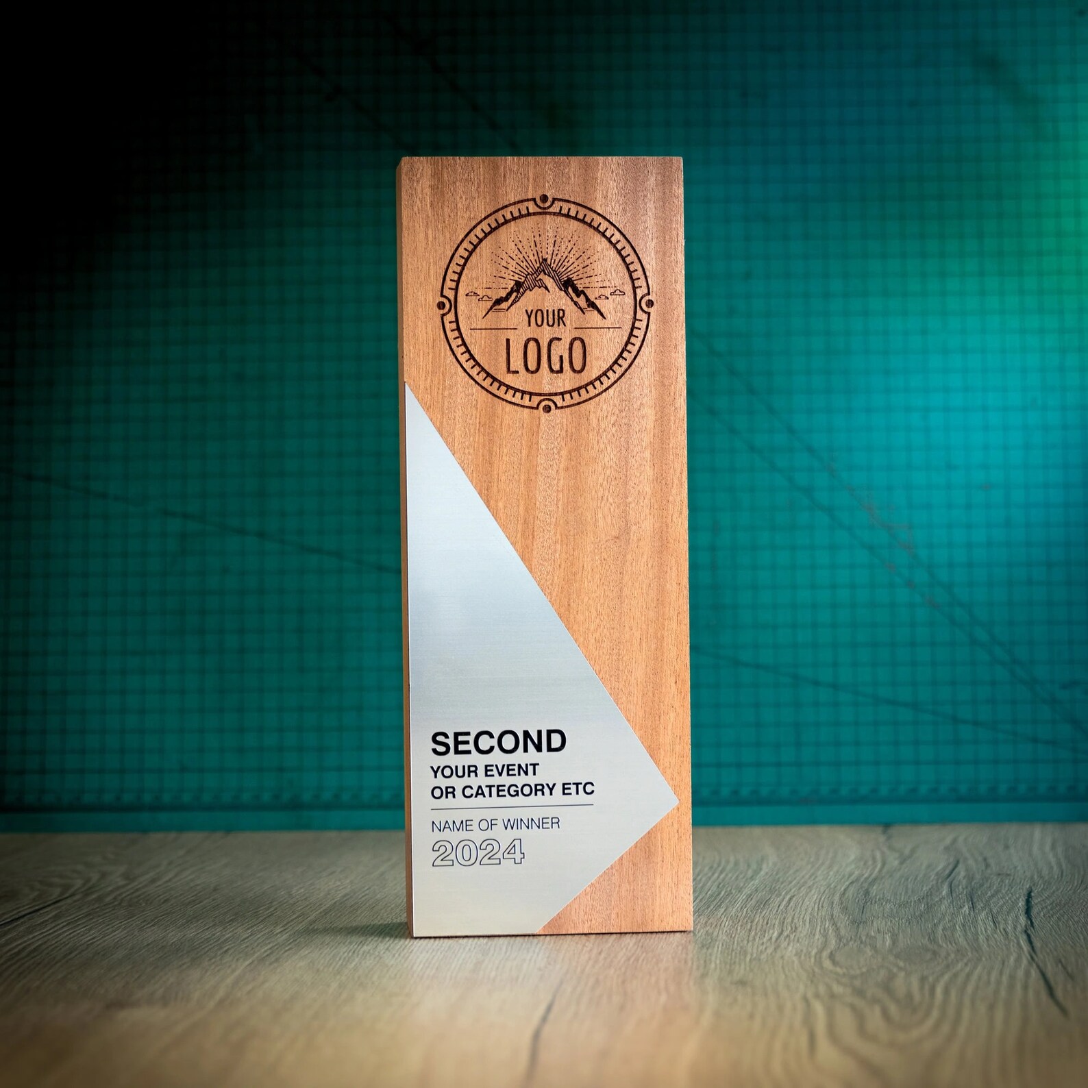 EPIC AWARD. Personalised Wooden Trophy Personalized Bespoke Design ...
