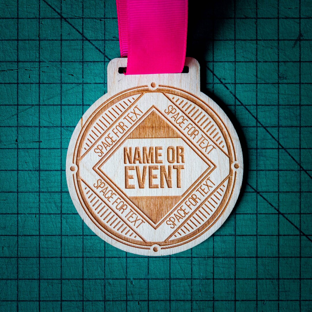 Personalised Wooden Medal Design 13 Sport Custom Medals Race Award ...