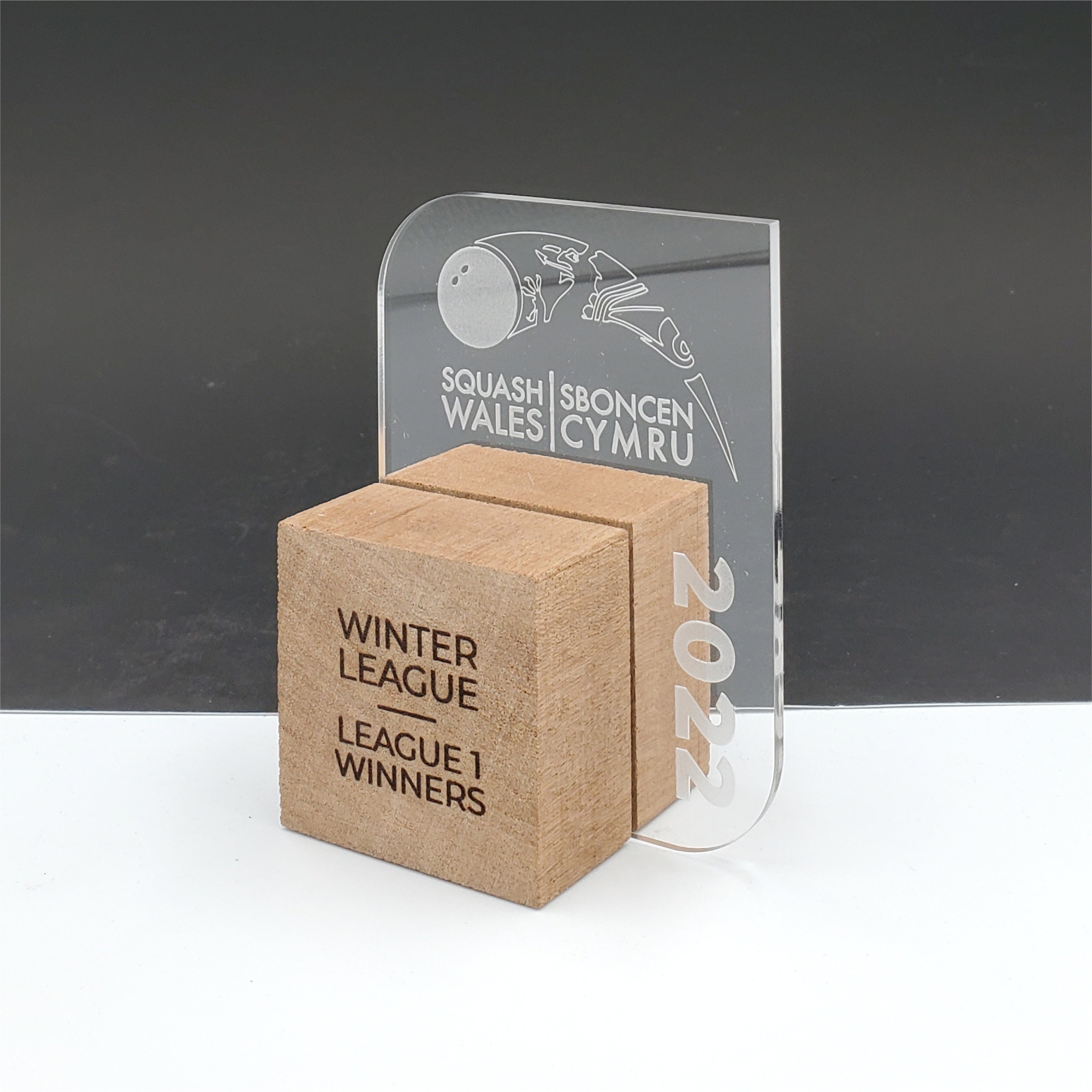 LEAF Personalised Wooden Acrylic Trophy Award Personalized - Etsy UK