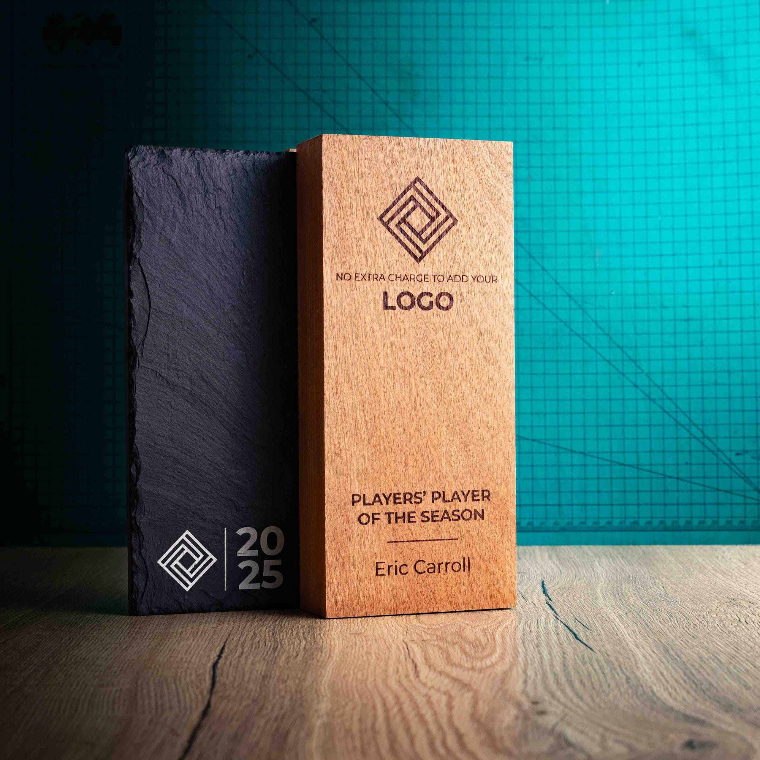 HENGE - Wood and Slate Personalised Trophy Award Personalized Bespoke ...