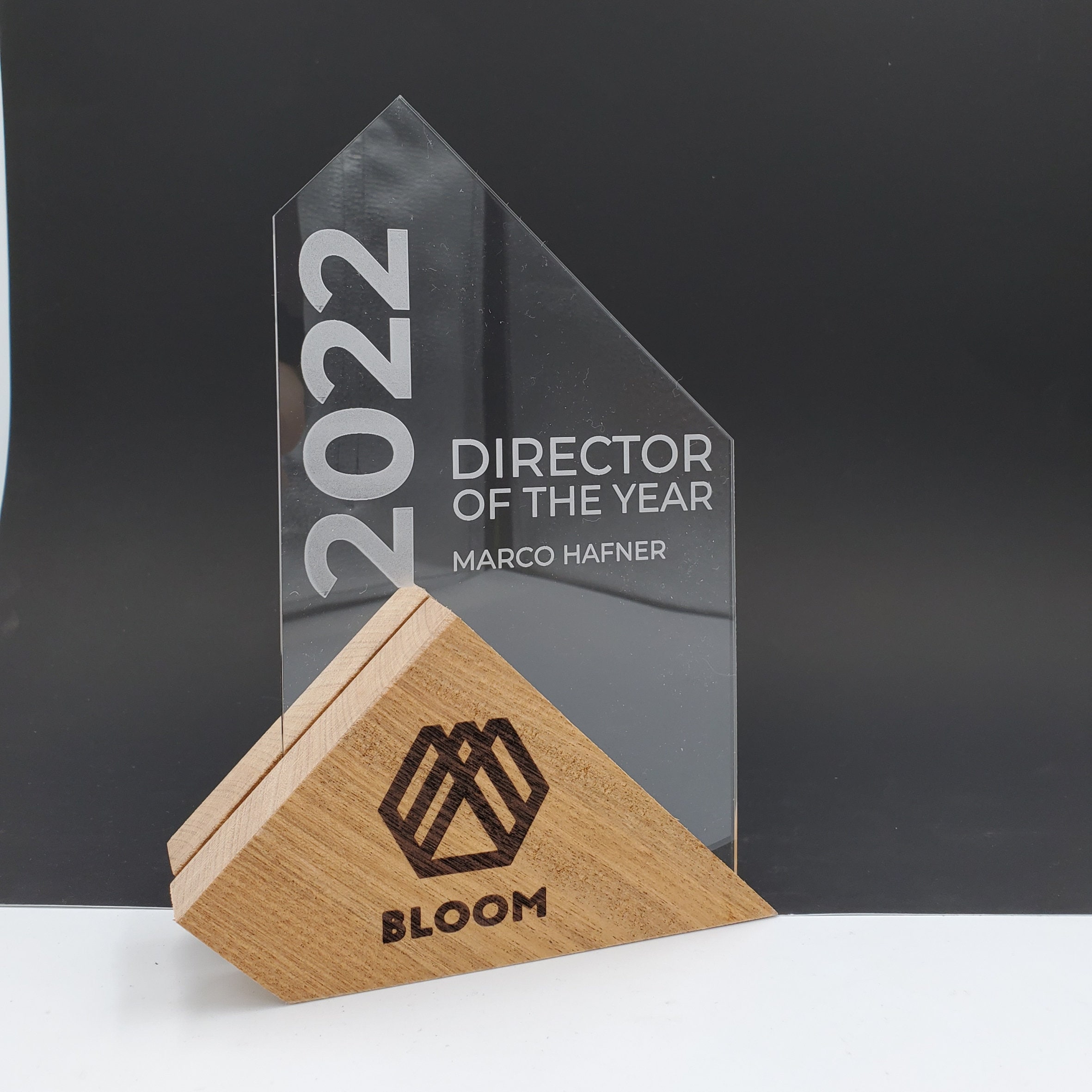 Personalised Wooden Eco Trophy Award MIZZEN Personalized - Etsy