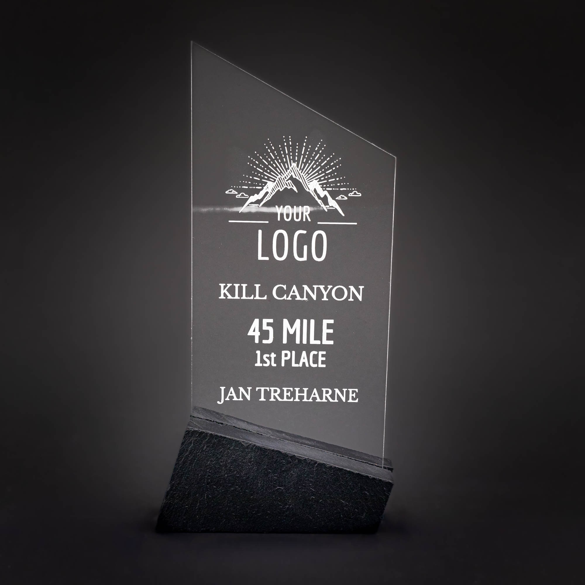 Personalised Trophy Slate Pinnacle Award Personalized Bespoke - Etsy
